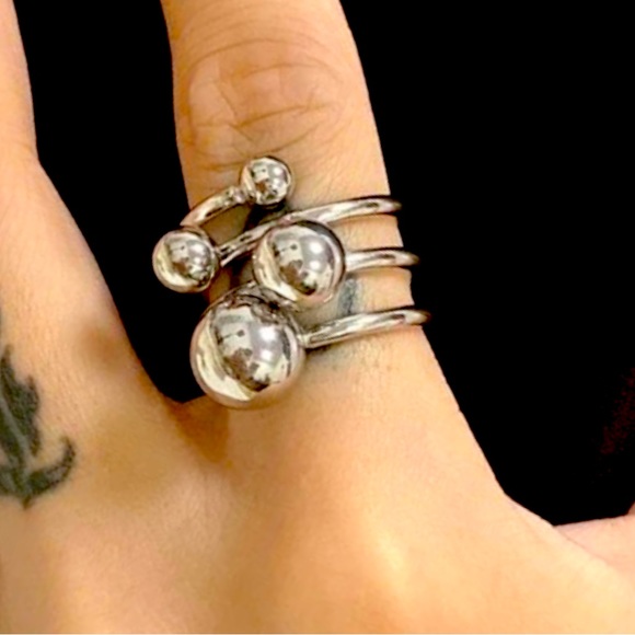 Wild Time Fashion | Jewelry | Silver Multi Wrap Bead Balls Statement ...